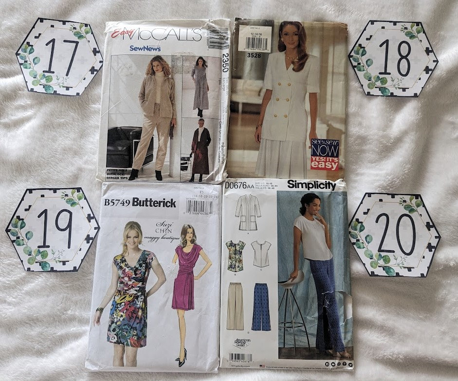 UC Plus Size Sewing Pattern Mccalls 2350 4419 7392 720 Butterick 3314 ...