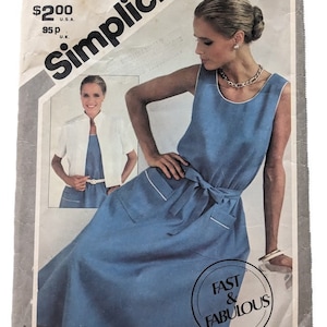 Vintage 1980s Sewing Pattern Butterick 6353 6140 4482 Simplicity 8426 ...