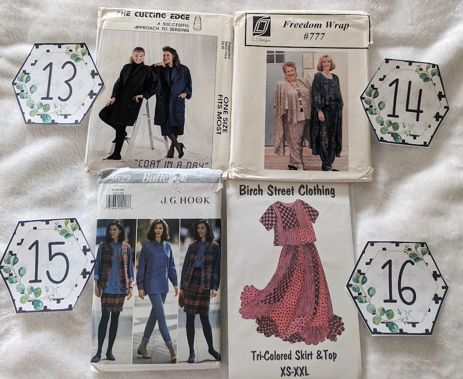 UC Plus Size Sewing Pattern Mccalls 2350 4419 7392 720 Butterick 3314 ...