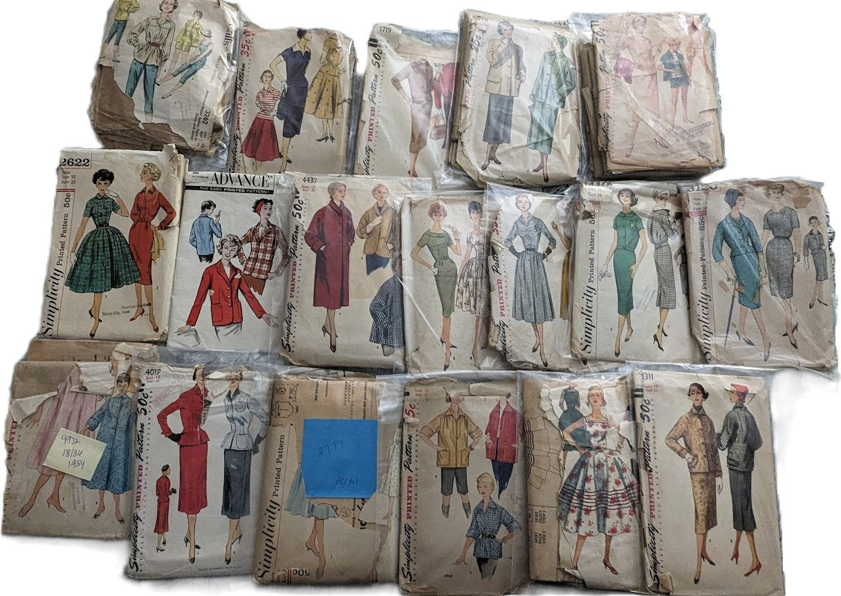 1950s Vintage Sewing Pattern Simplicity 1798 1124 1450 3670 4437 4019 ...