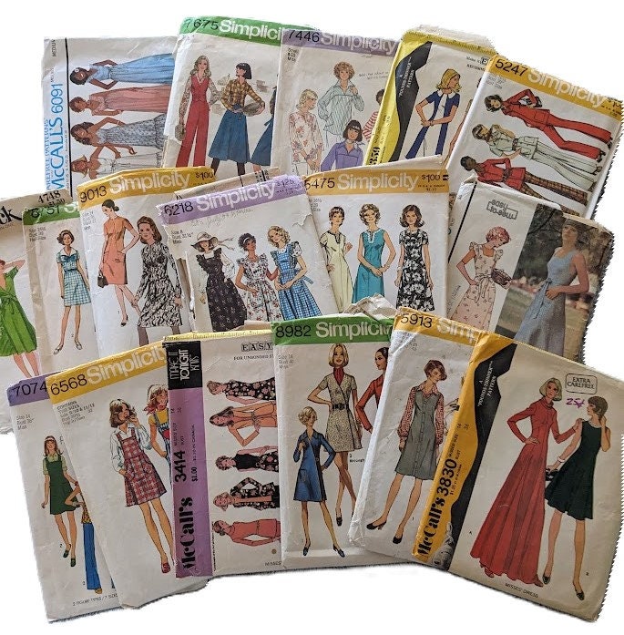 Vintage Sewing Patterns Simplicity 9013 5913 8751 7675 5247 8982 5475 ...