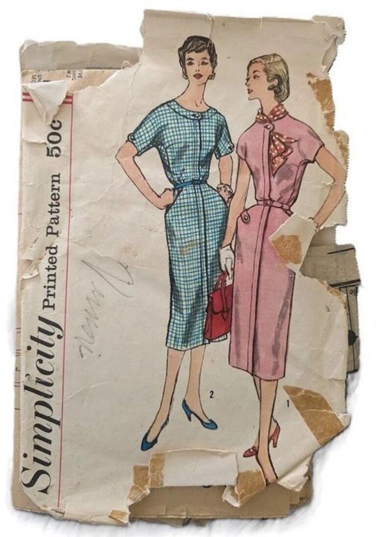 U Pick 1950s Vintage Sewing Patterns Complete Simplicity 1847 1886 1685 ...