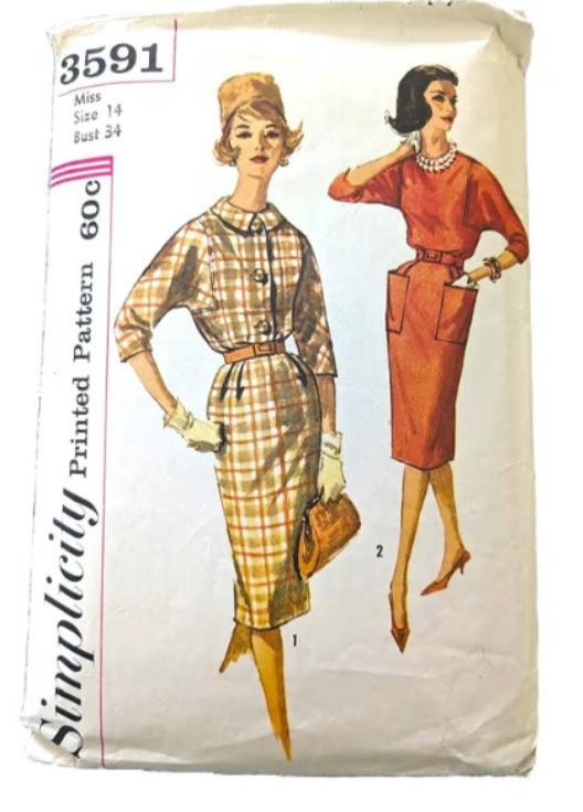 1960s Vintage Sewing Pattern Mccalls 8036 2244 8059 8395 Simplicity 6651 6401 6132 7803 5361 ...