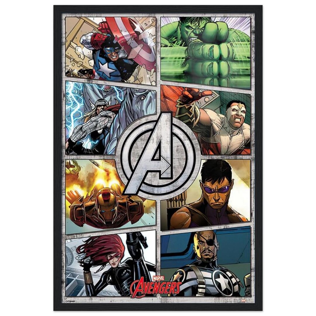 The Avengers Premium Matte Paper Wooden Framed Poster - Etsy