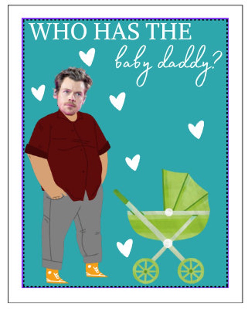 Editable Find the Baby Daddy Scratch off Baby Shower Game - Etsy