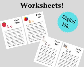 English Alphabet Tracing Worksheet, Alphabet Writing, Letter Worksheet ...