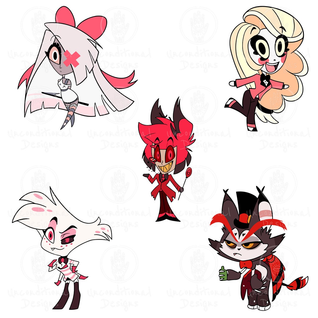 Hazbin Hotel Characters Mini Chibby PNG, Hazbin Hotel Sticker T-shirt ...