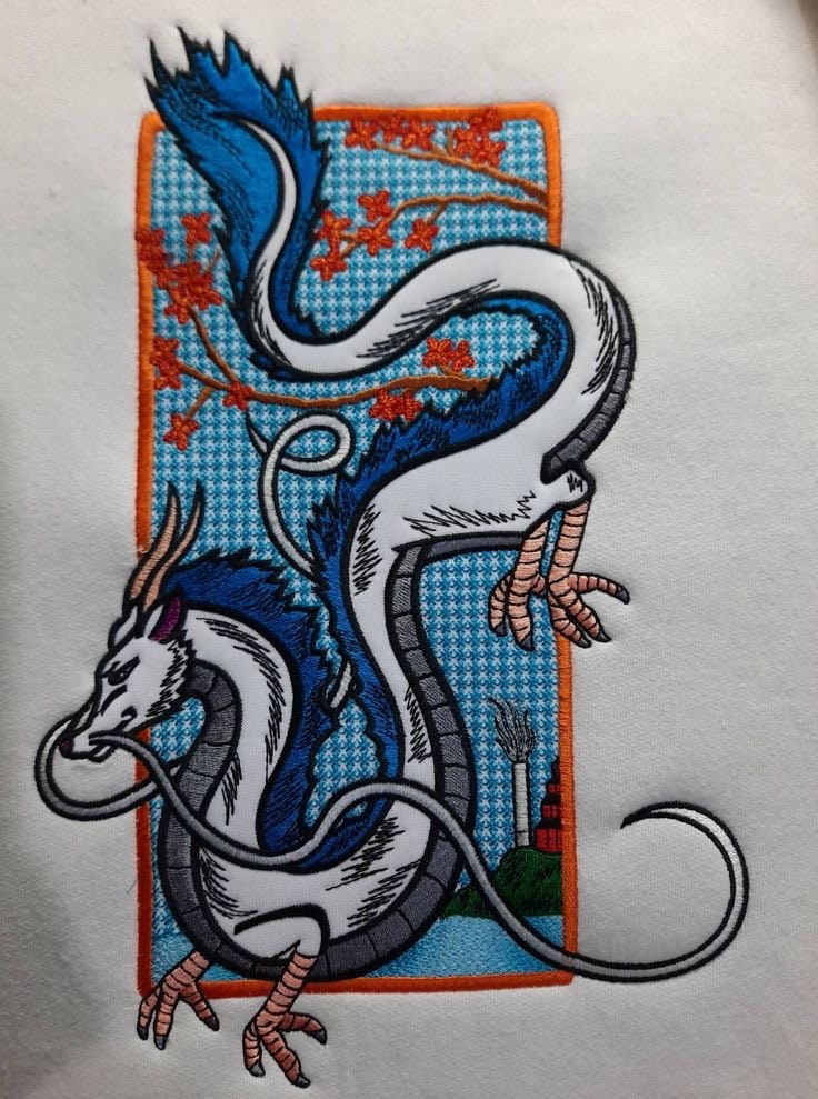 Dragon Embroidery Design, Fantasy Embroidery, Mythical Embroidery ...