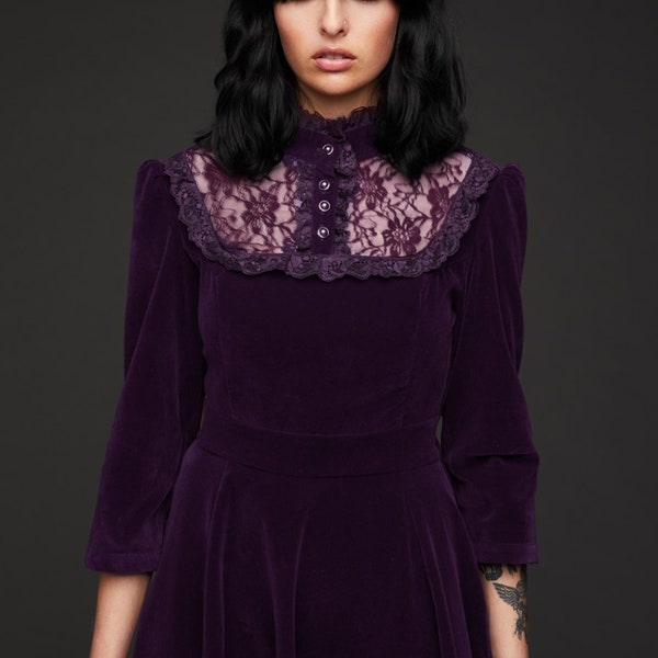 Gothic Velvet Dress - Etsy