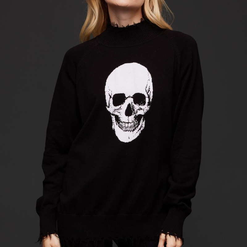 Skeleton Knit Sweater - Etsy