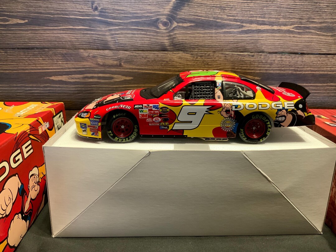 Kasey Kahn Dodge Interpid #9 Popeye 75th Anniversary Nascar 1:24 Scale ...