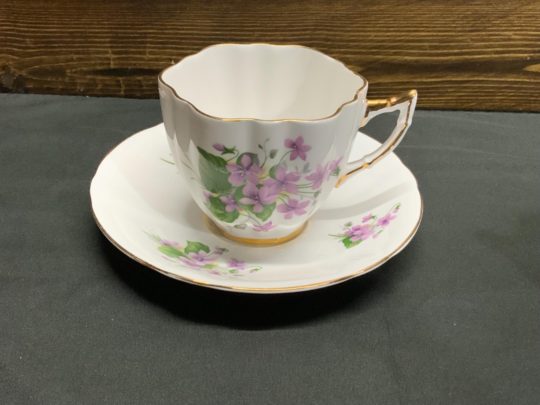 Vintage Royal London Bone China, Violet Pattern - Etsy