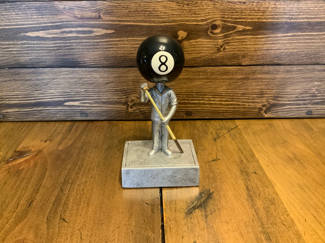 Billiards Trophy, With Customized Engraved Plate - Etsy