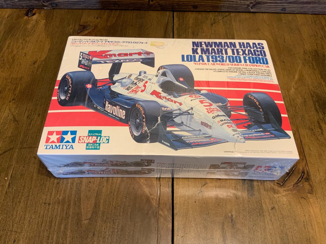 Tamiya Model Newman Haas Kmart Texaco Lola T93/00 Ford Model Kit ...