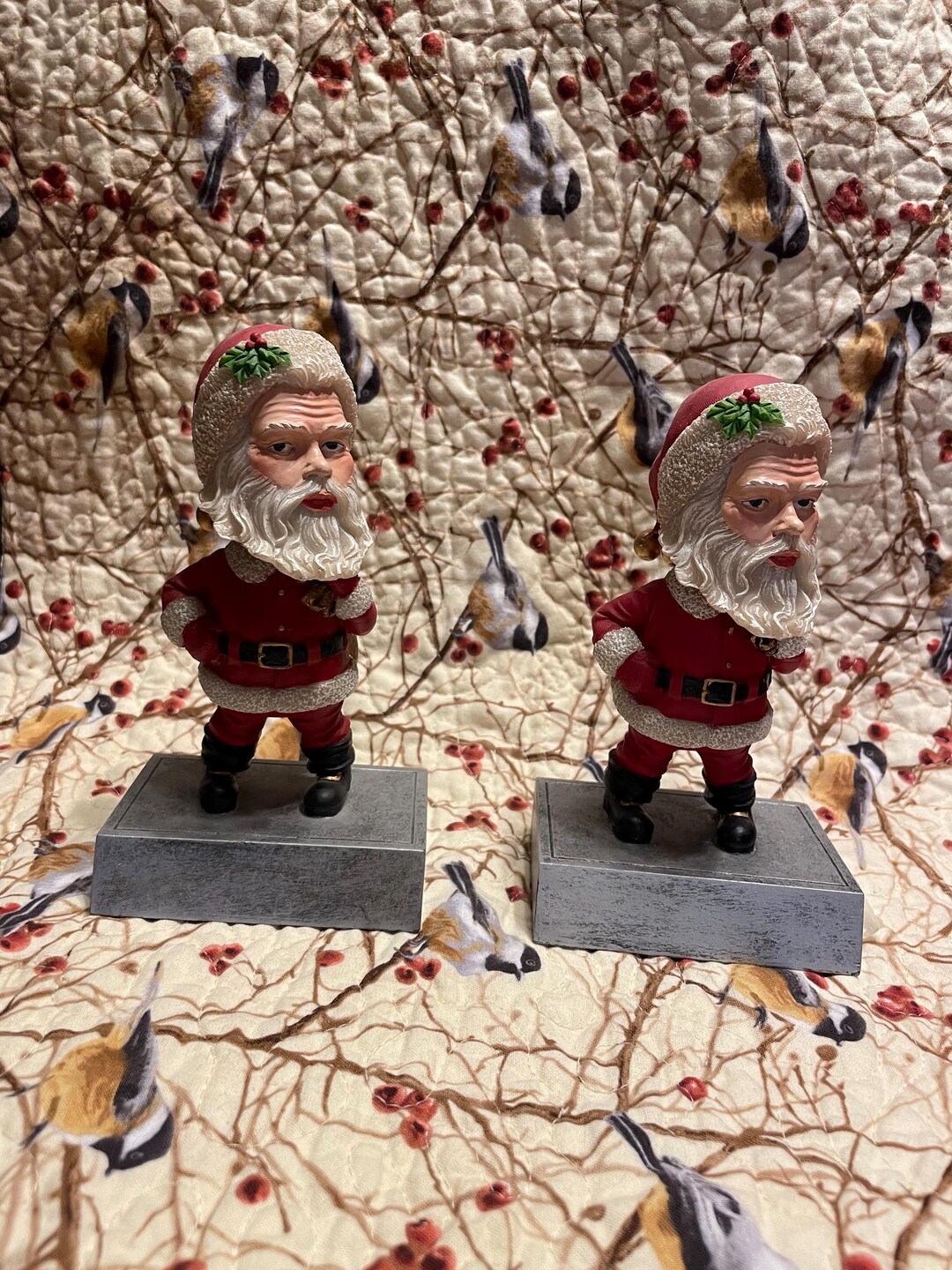 Santa Clause Bobble Head Trophy With Custom Engraved Plate. - Etsy