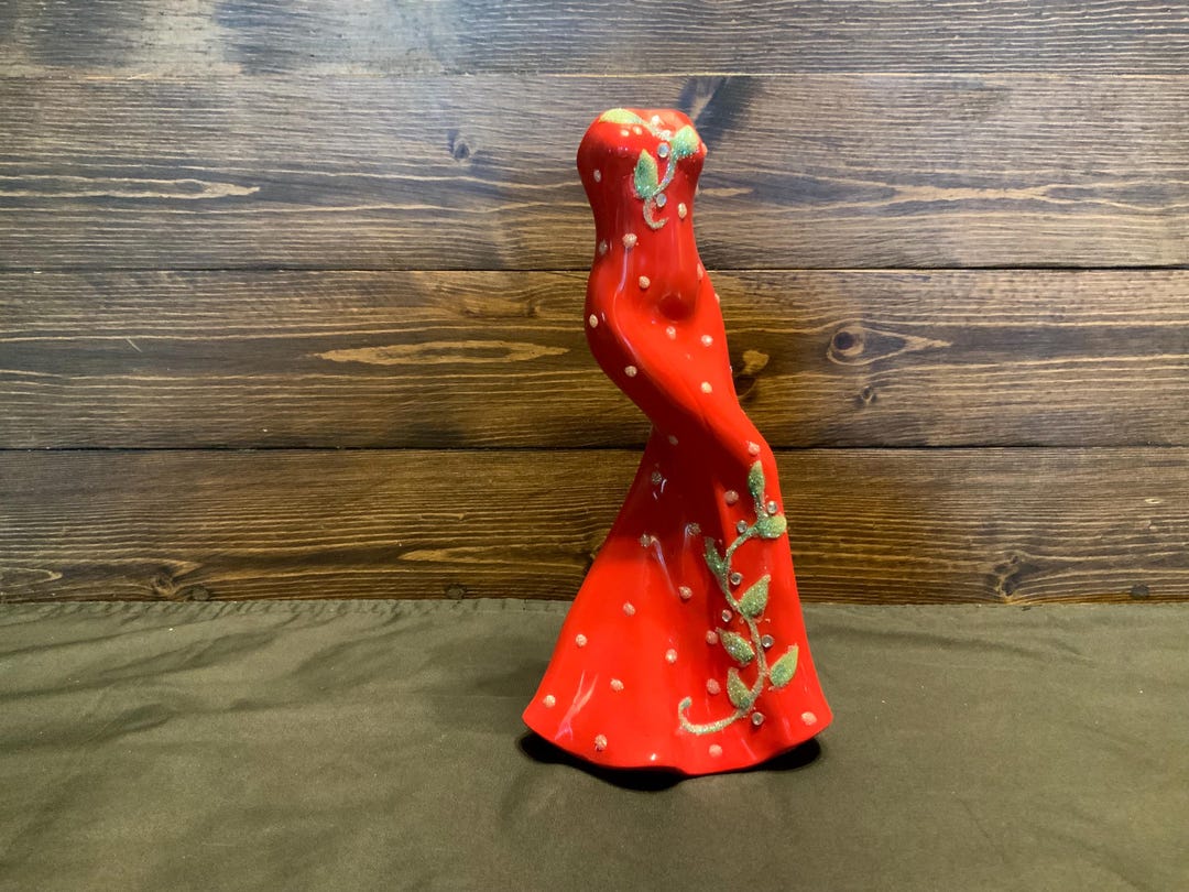 Diane Artware Happy Clothes Red Dress Vase - Etsy