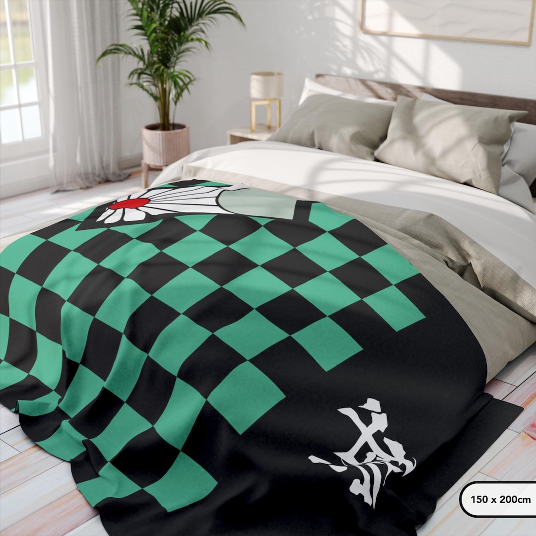 Demon Slayer Blanket Anime Demon Slayer Tanjiro Anime Blanket for Anime ...