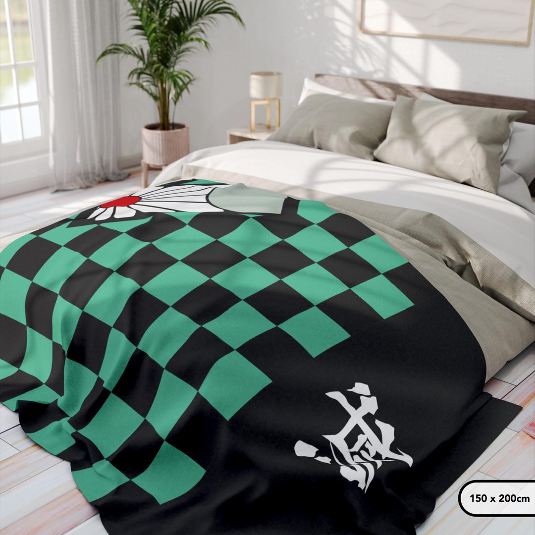 Demon Slayer Blanket Anime Demon Slayer Tanjiro Anime Blanket for Anime ...