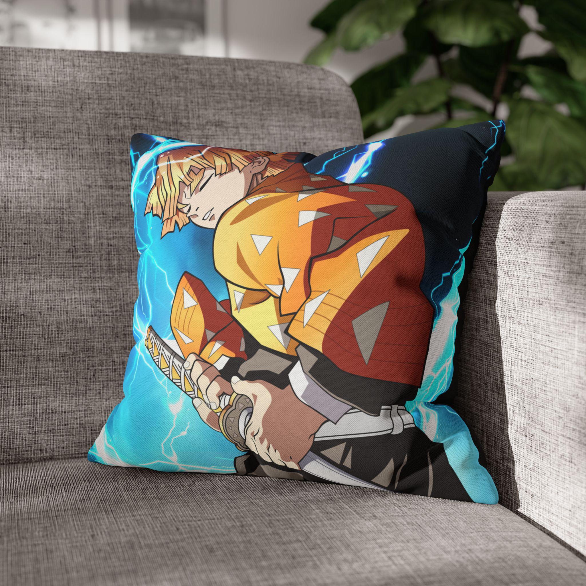 Demon Slayer Pillow Anime Demon Slayer Zenitsu Pillow for Anime Lovers ...