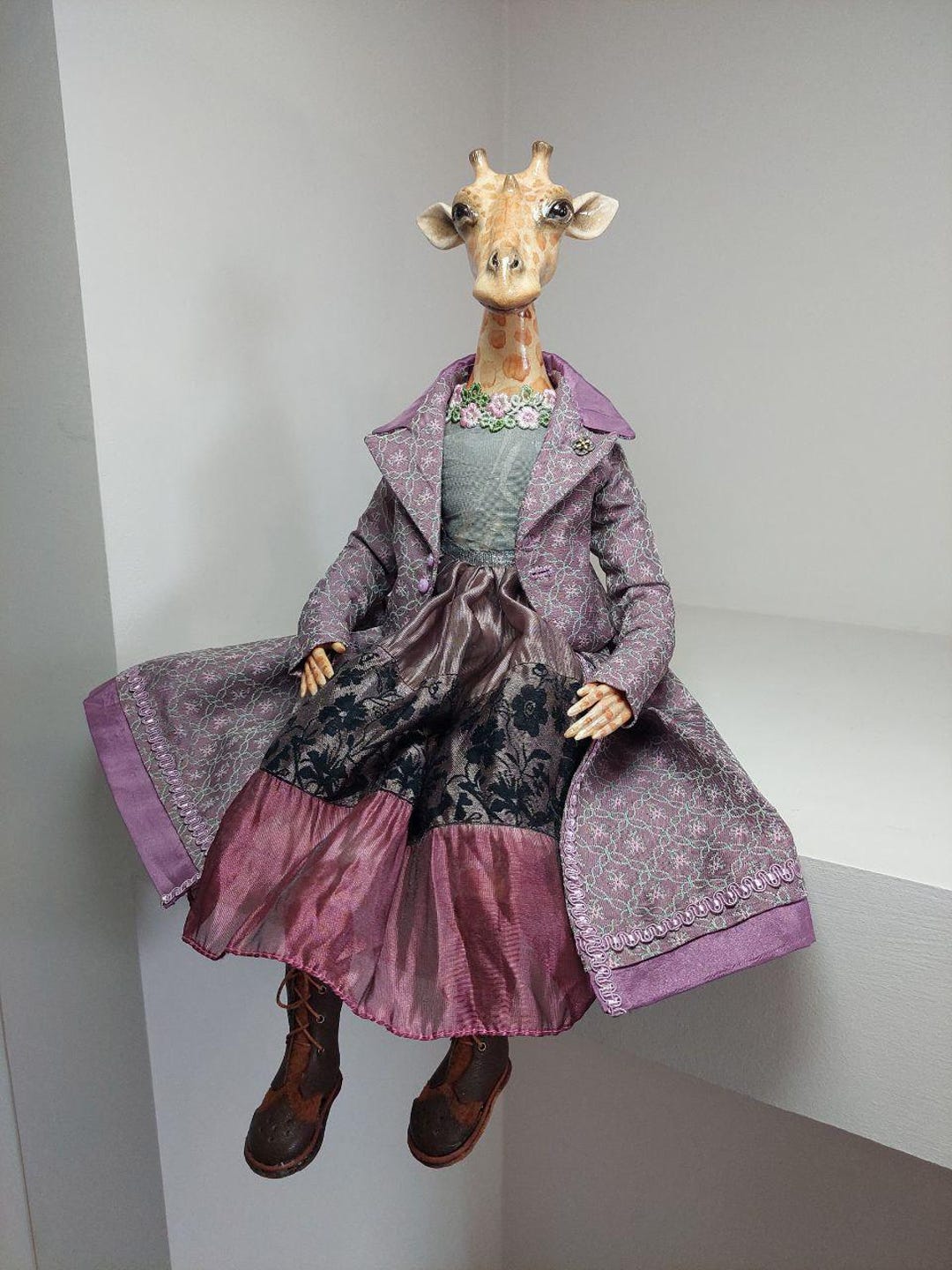 Handmade Giraffe Doll, Polymer Clay Gift Doll, Home Decor - Etsy