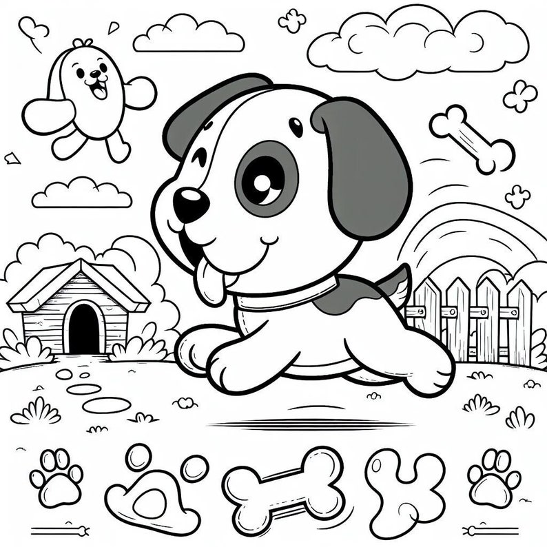Animal Drawings for Coloring - Etsy