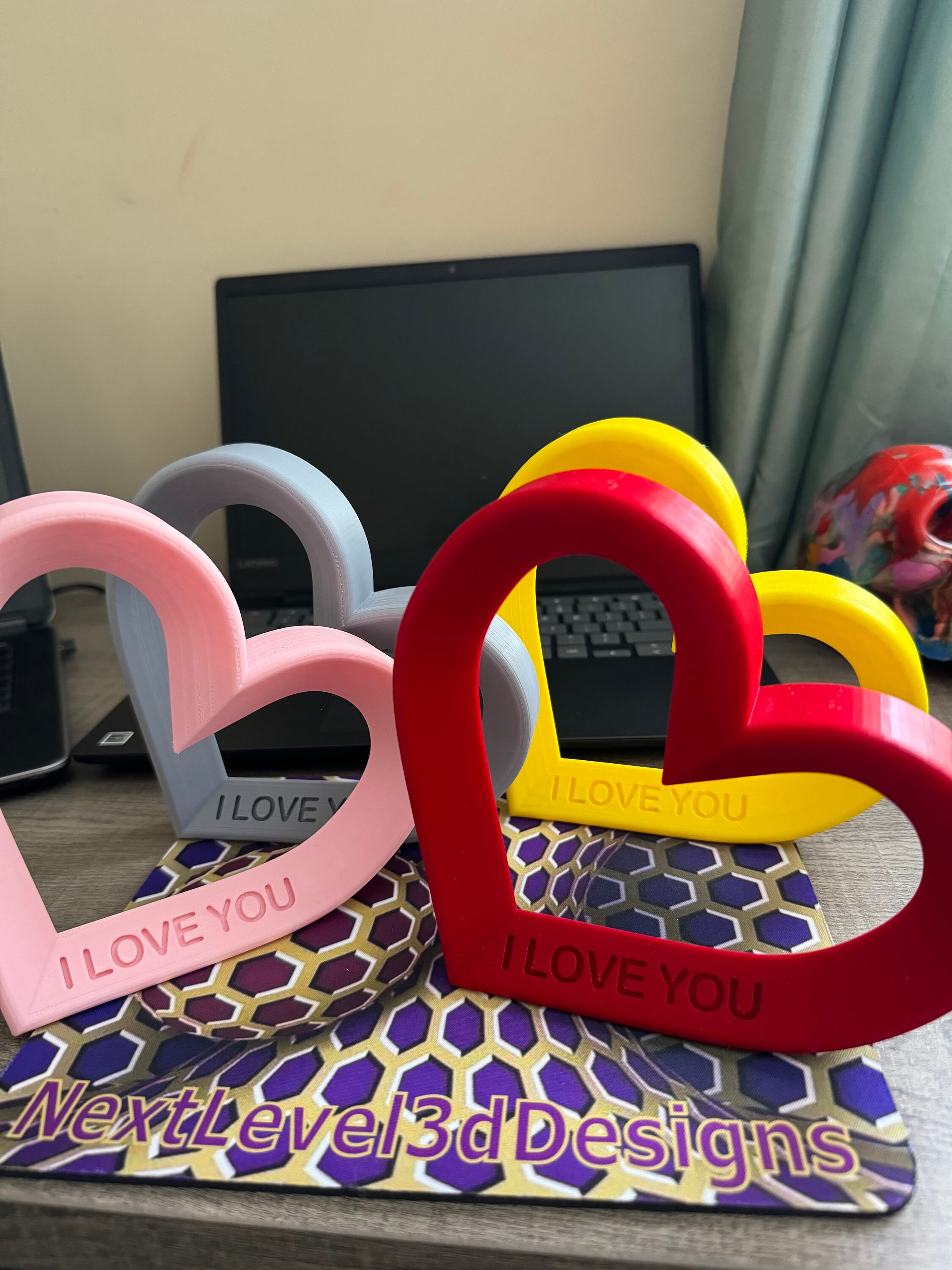 I Love You 3d Printed Heart. - Etsy