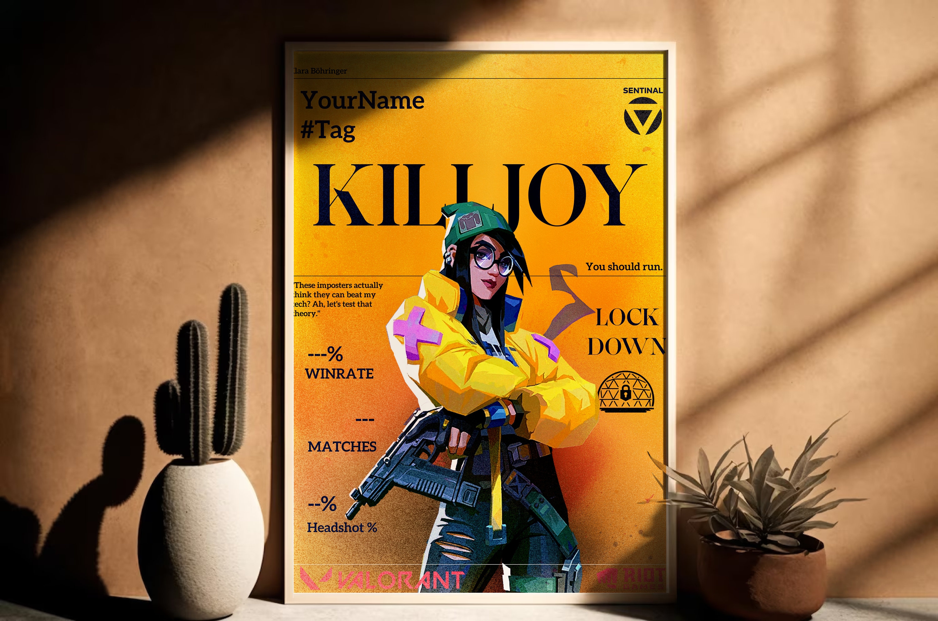 Personalized Killjoy Poster Valorant Personalized Game Poster, Decor ...