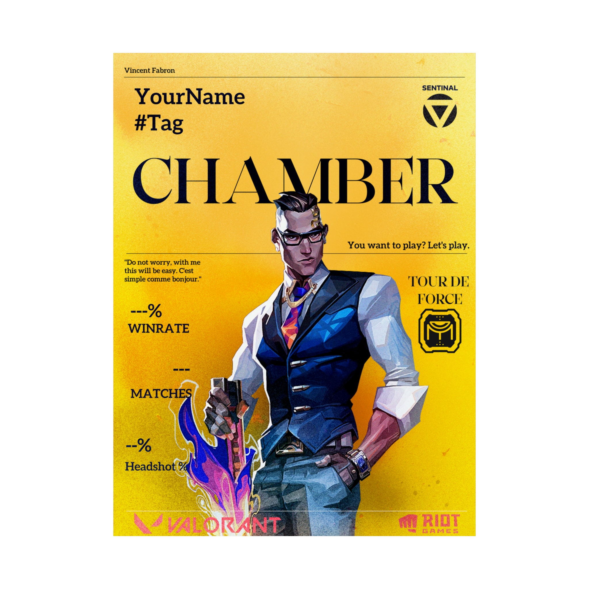 Personalized Chamber Poster Valorant Personalized Game Poster, Decor ...