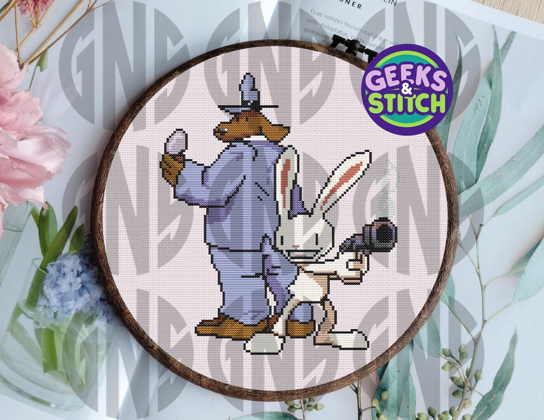 Sam & Max Cross Stitch Pattern - Etsy