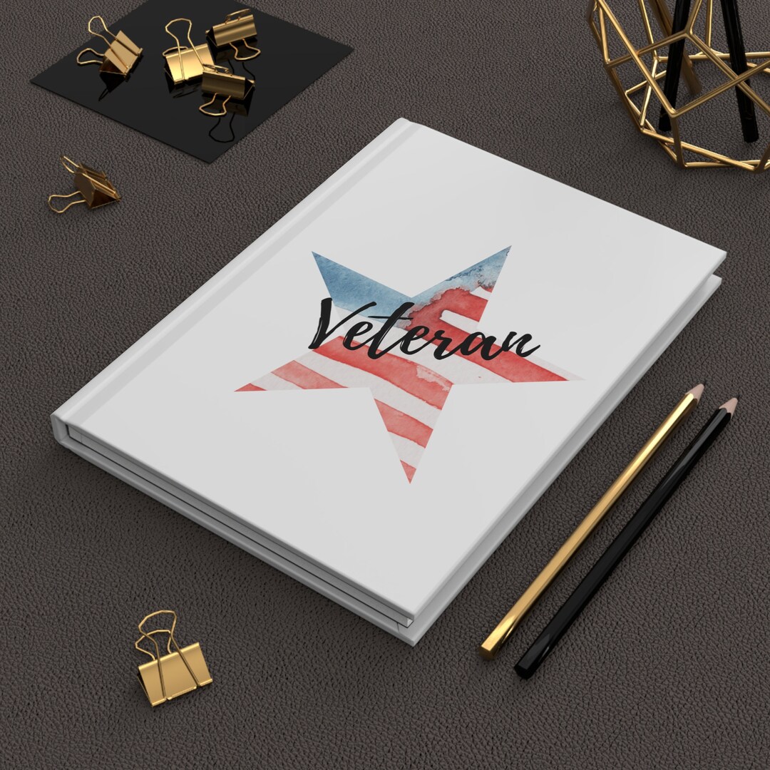 Hardcover Journal Matte Veteran. Gift. Notes. Military Gift. - Etsy