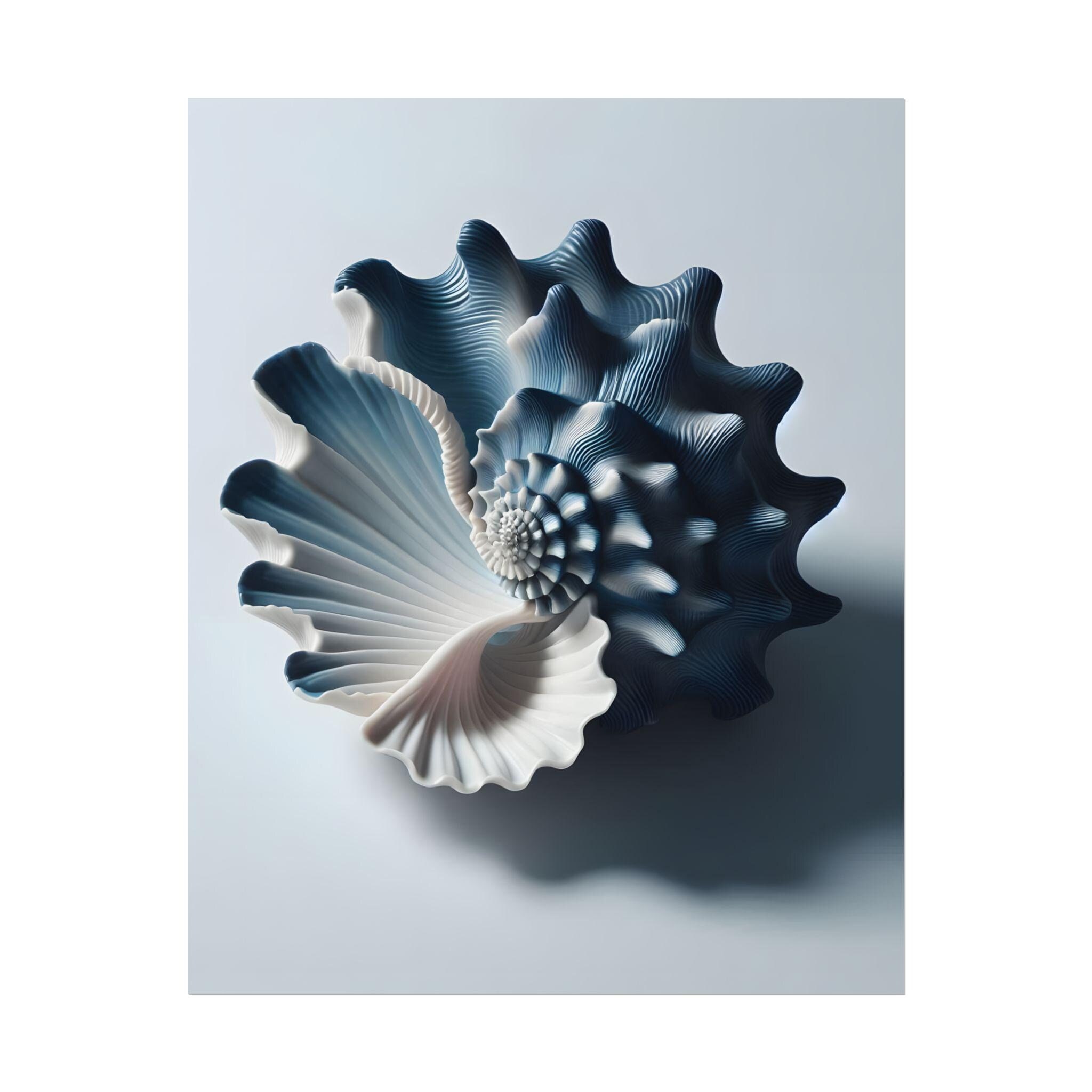 Elegant Seashell Art Print Coastal Wall Decor Nature-inspired Home ...