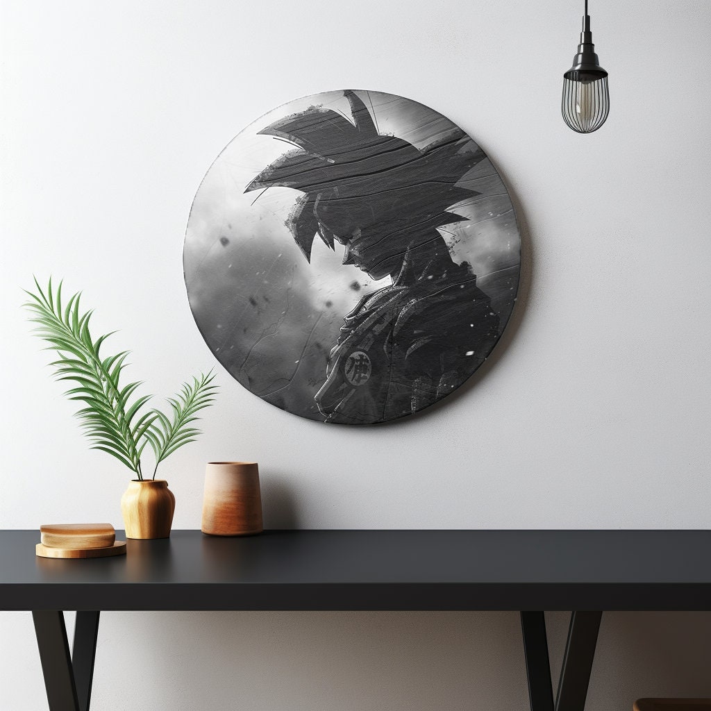 3D Goku Laser Engrave PNG File Anime Asian Cartoon Slate Coaster Etch ...