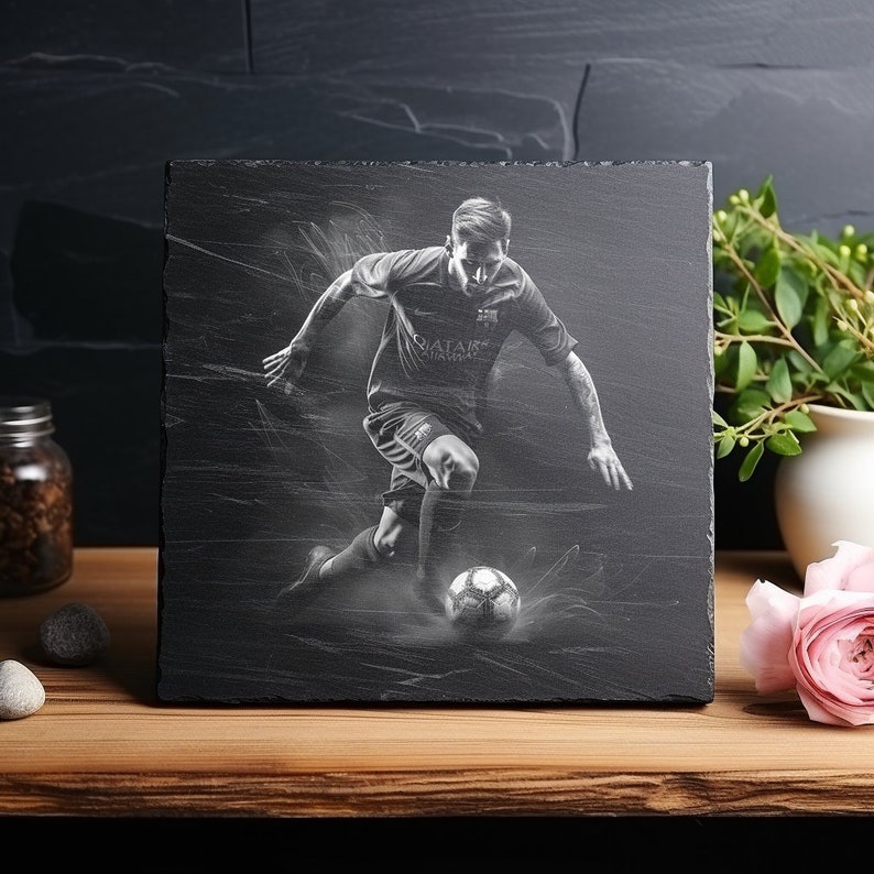 Lionel Leo Messi Laser Engrave PNG File 3D Football Soccer Slate ...