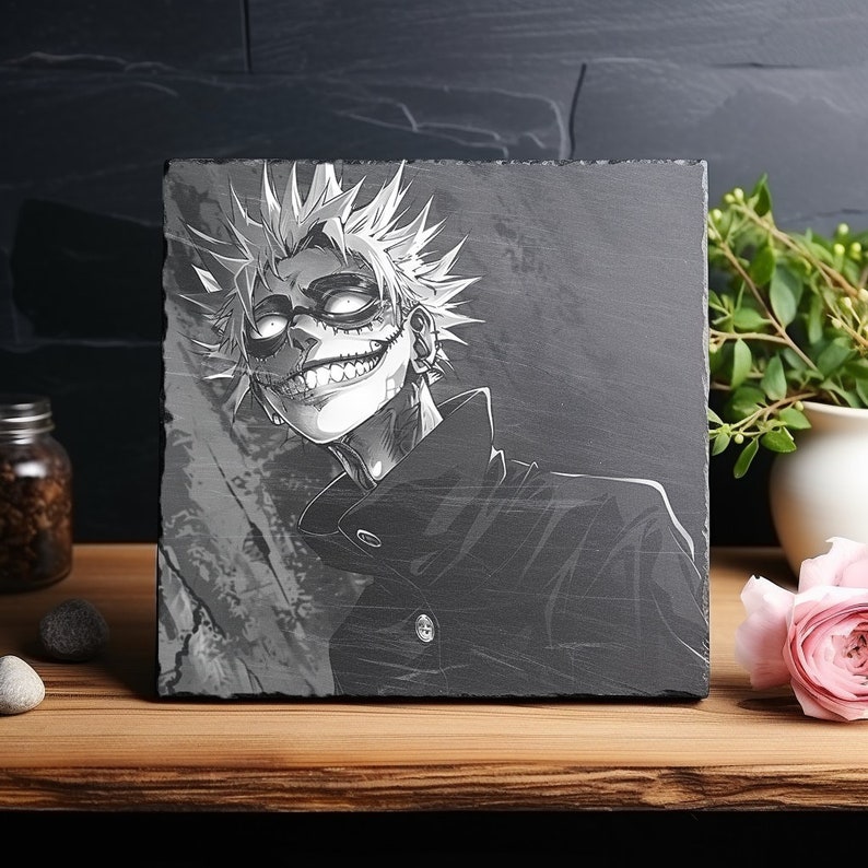 Itadori Sakuna Jujutsu Anime Laser PNG Engrave File Slate Coaster Xtool ...