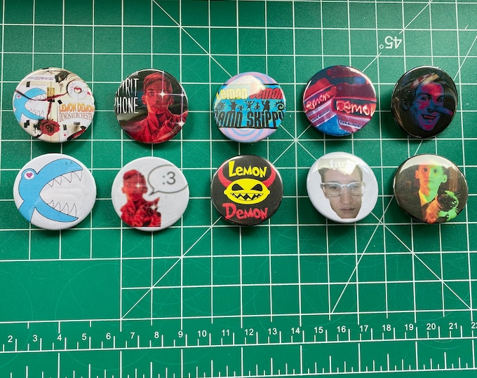 Lemon Demon Button - Etsy