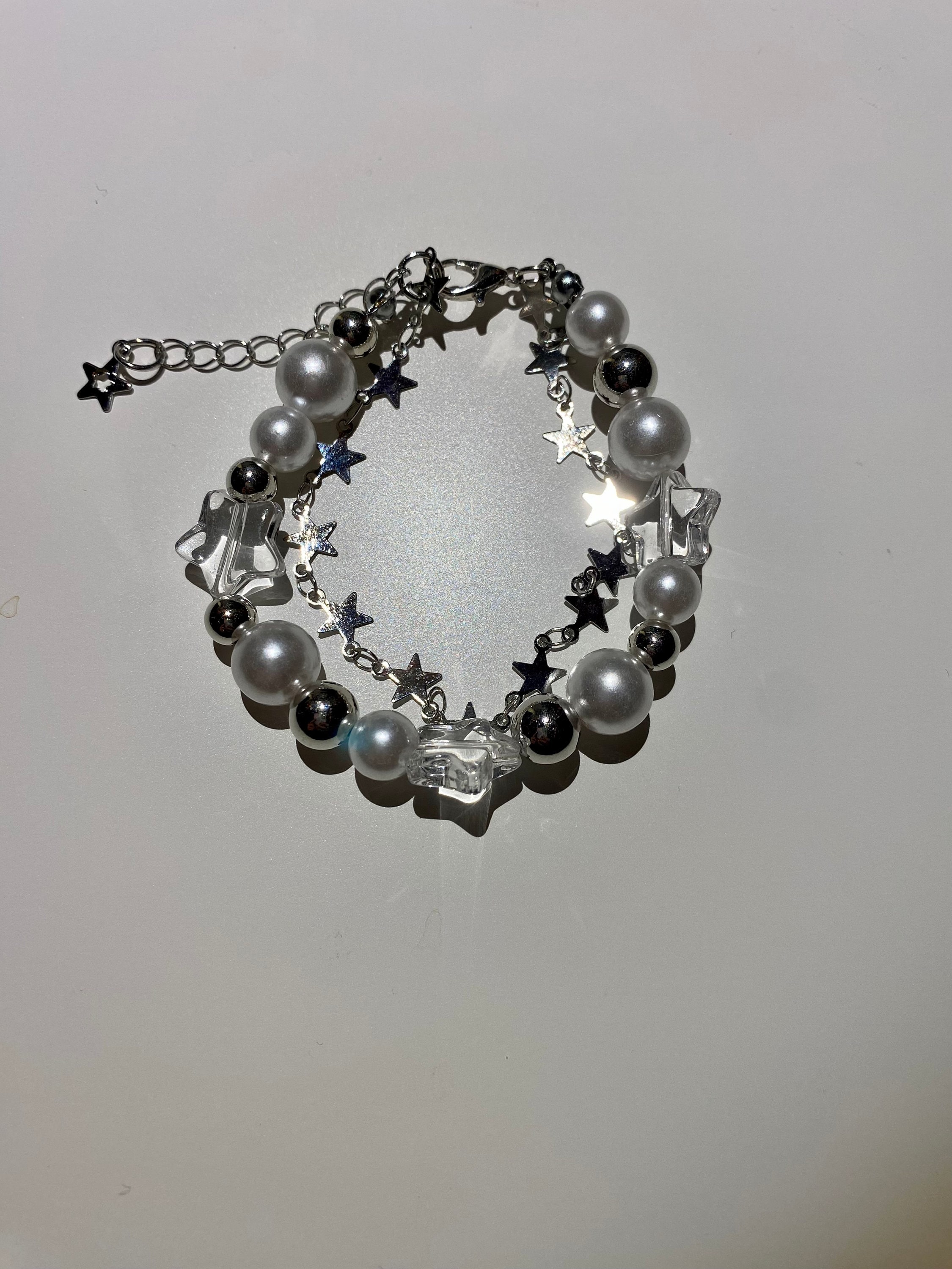 Y2K Star Beaded Charm Bracelet Alt Jewellery Fairycore Punk Stargirl - Etsy