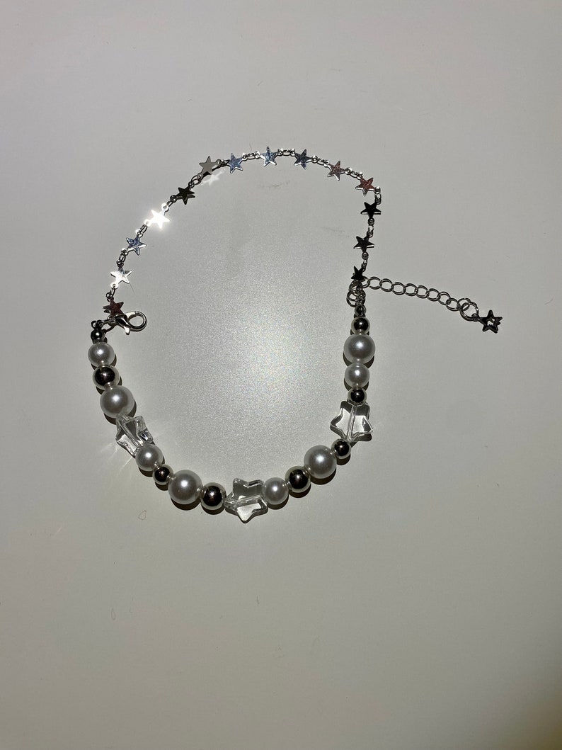 Y2K Star Beaded Charm Bracelet Alt Jewellery Fairycore Punk Stargirl - Etsy