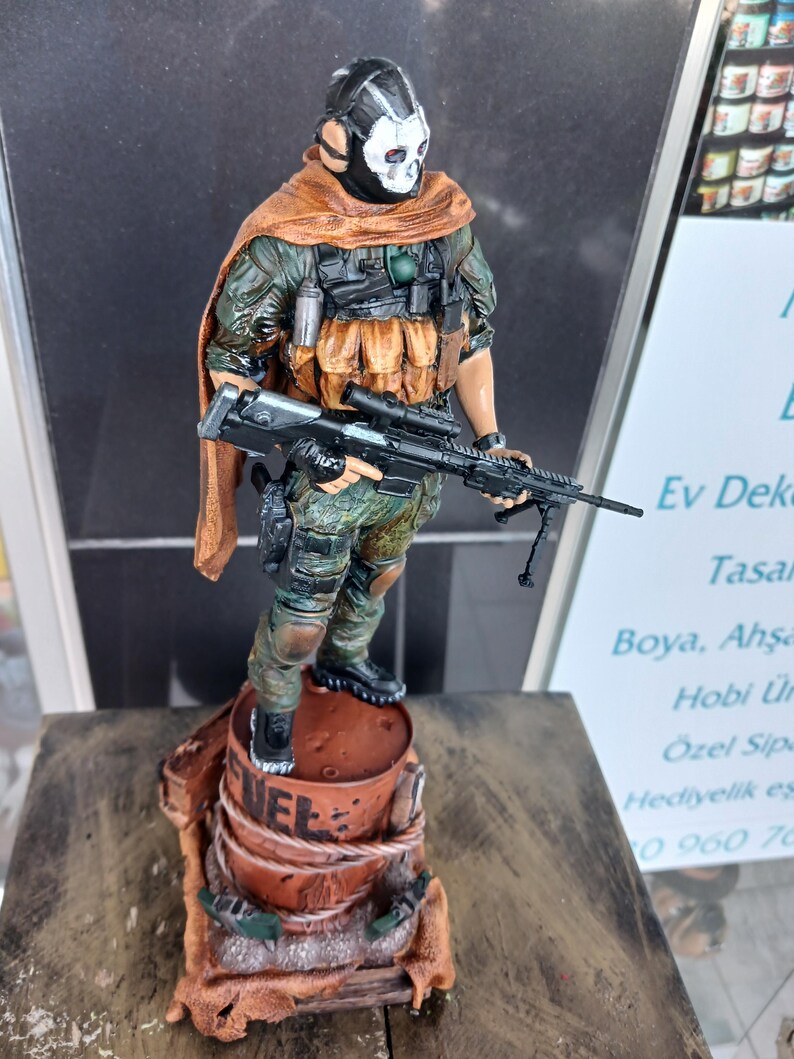 Ghost Soldier ghostsoldier 3d Figurine statue Call of Duty - Etsy