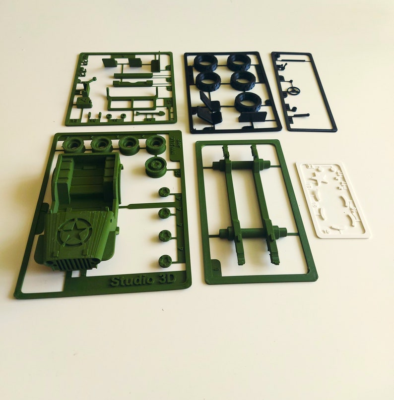 3d Printed Kit Card, US Willis Jeep, Ww2 Models, 3d Printed Models ...