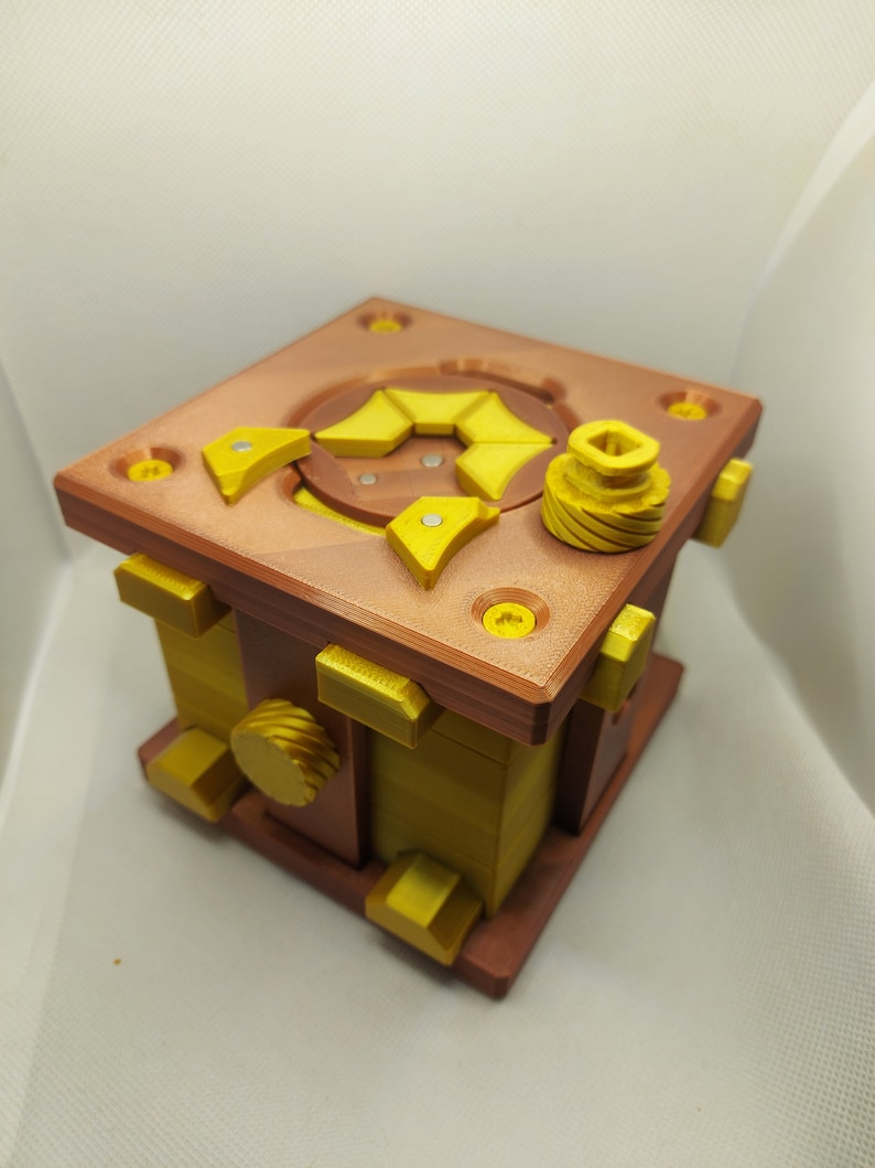 Arcana Puzzle Box, 3d Printed Puzzle Box With 35 Steps and 47 Parts ...
