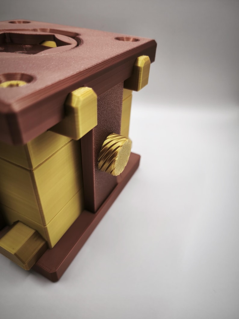 Arcana Puzzle Box, 3d Printed Puzzle Box With 35 Steps and 47 Parts ...