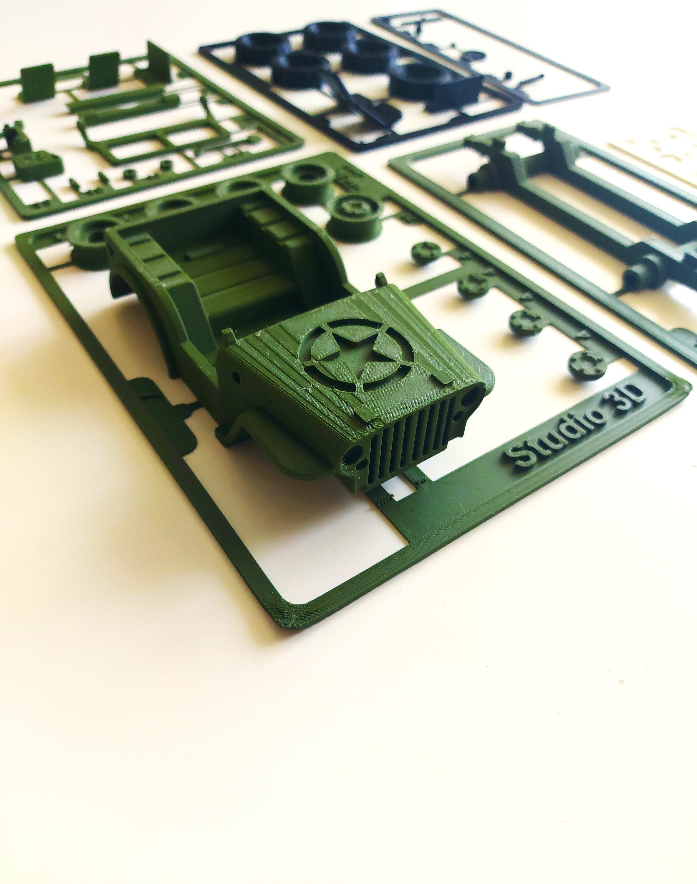 3d Printed Kit Card, US Willis Jeep, Ww2 Models, 3d Printed Models ...