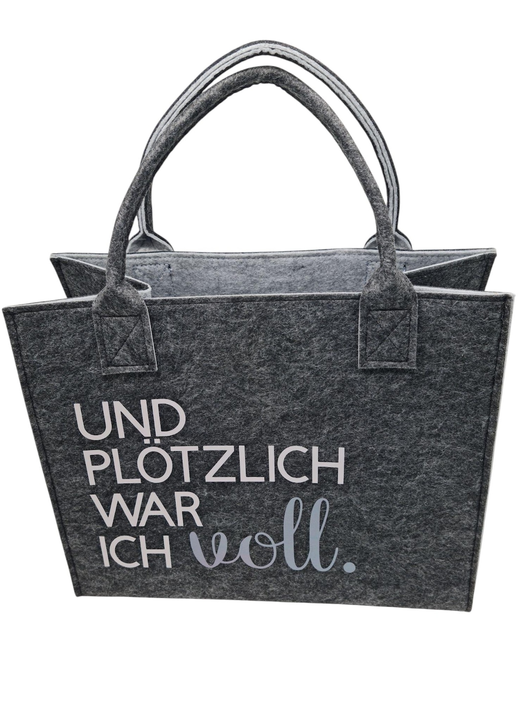 Filztaschen, Geschenk, bunt, robuste Filztasche mit Spruch, Shopper ...