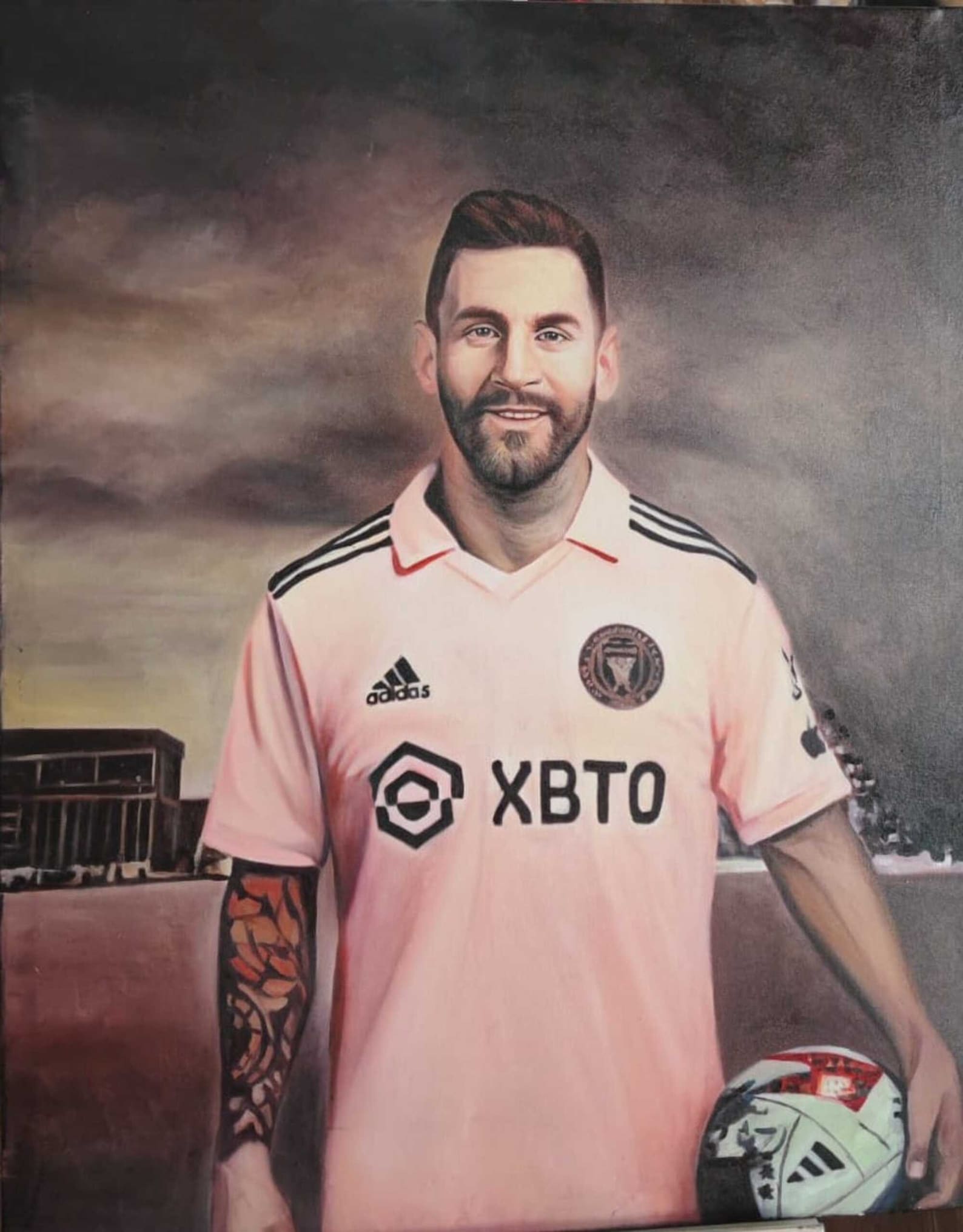 Lionel Messi Inter Miami FC Original New Art Oil Painting on Canvas 39 ...