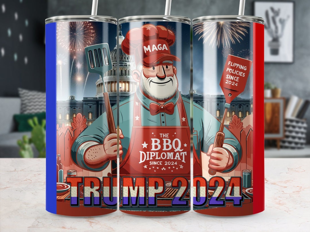 MAGA Patriotic BBQ Tumbler, Trump 2024 Supporter, Maga Diplomat Mug ...