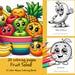 Fruit Salad! Coloring Book - Kids Coloring Pages - Kids Coloring Book ...