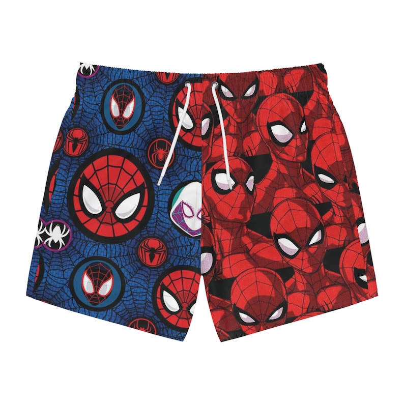 Marvel Spiderman Swim Trunks AOP - Etsy
