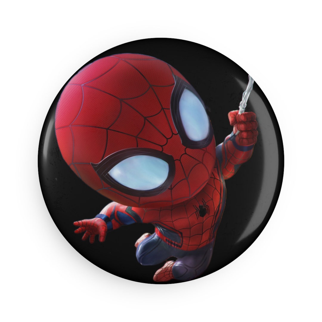 Baby Spiderman Button Magnet, Round 1 & 10 Pcs Baby Spiderman Magnet - Etsy