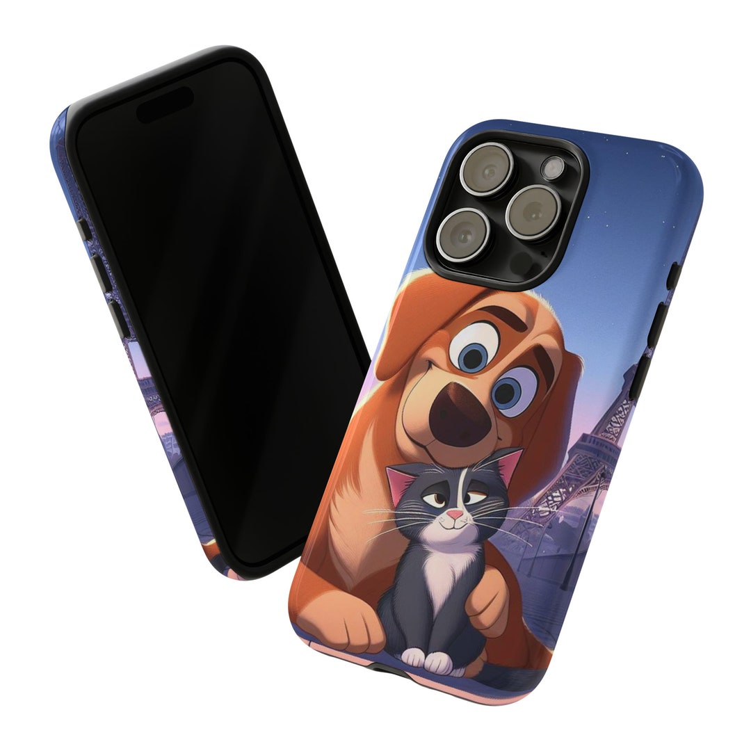 Cute Dogs and Cats Phone Case, Aesthetic Phone Case, Disney Animation ...