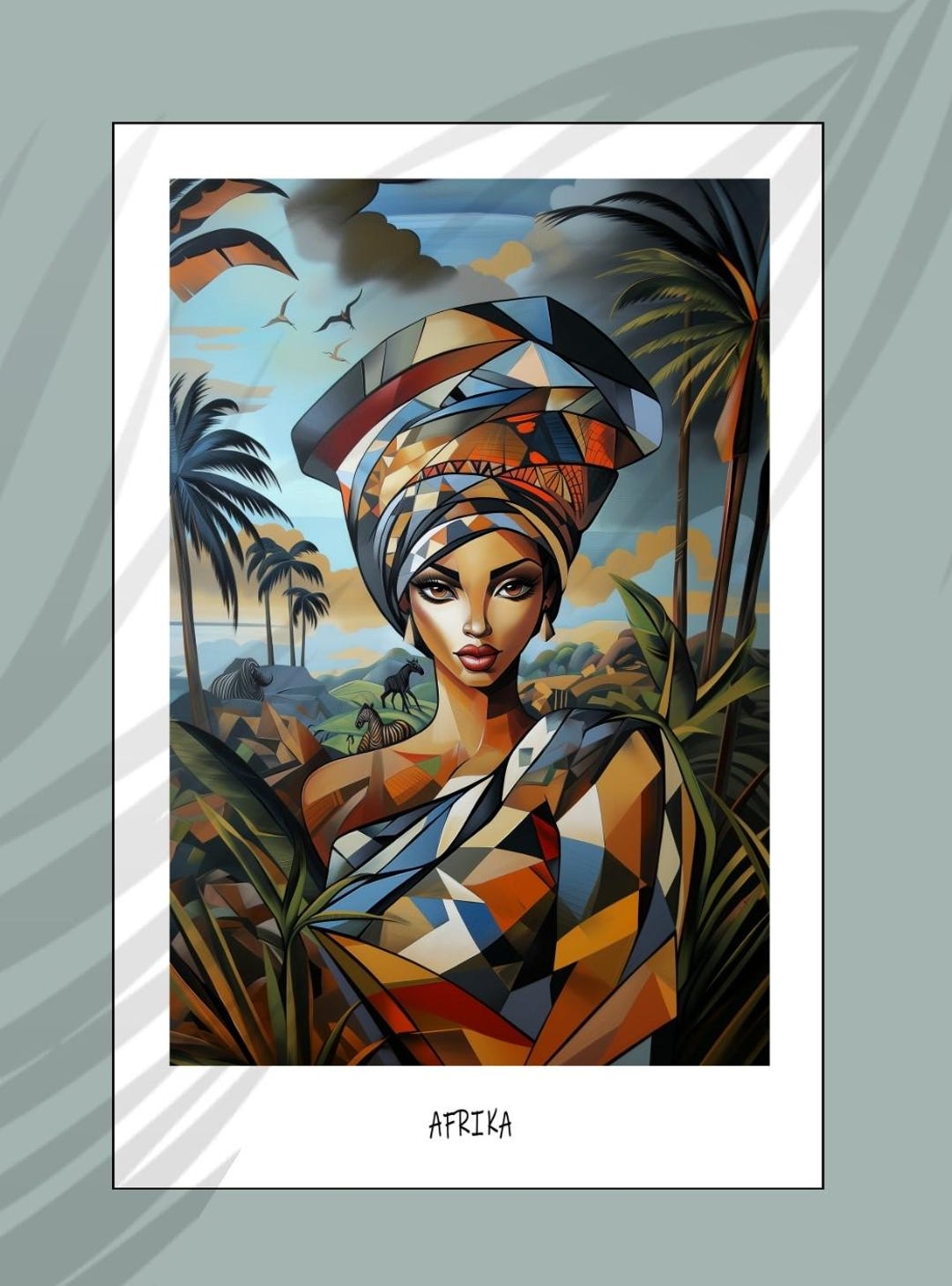 Cubist Travel Postcards From Africa | Unique Works of Art for Your ...